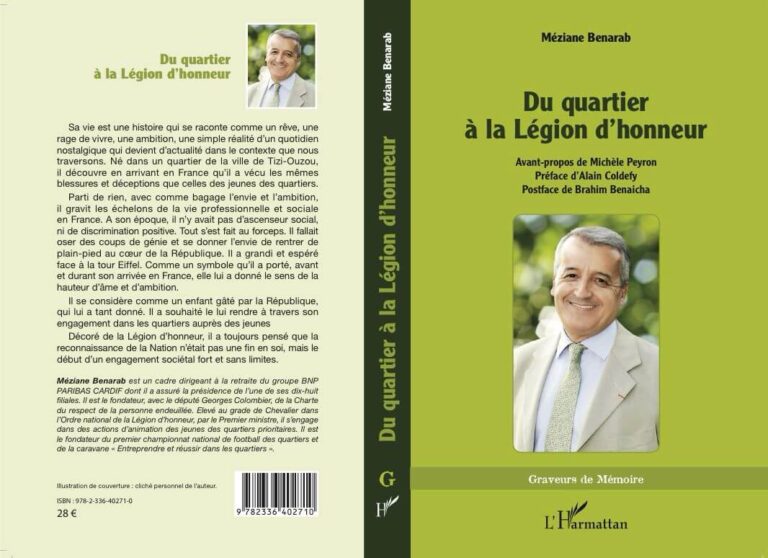 "Du quartier à la Légion d’honneur" de Méziane Benarab - Diaspora ...
